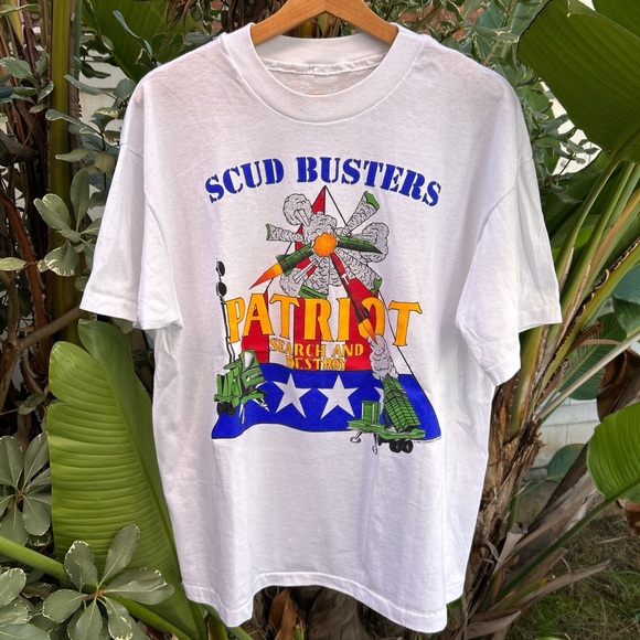 Shirts | Vintage 1991 Scud Busters Patriot Search And Destroy Tshirt Xl ...